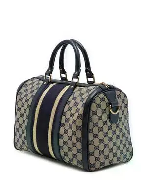 Gucci Gg Canvas Web Joy Boston Bag Satchel