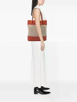 Gucci Large Gg Canvas Tote Bag - Neutrals
