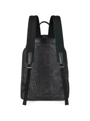 Etro Nylon Backpack With Arnica Motif