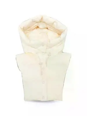 YVES SALOMON Padded Drawstring Hood - Neutrals