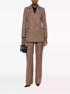 Max Mara Prince Of Wales Check Trousers