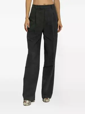 SELF-PORTRAIT Pleated Straight-leg Trousers