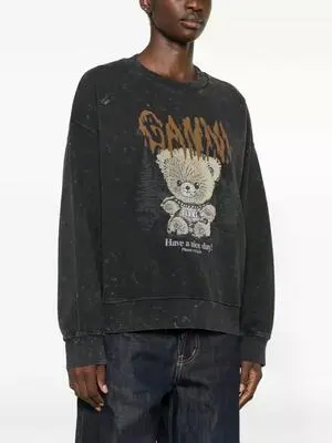 GANNI Graphic-print Sweatshirt