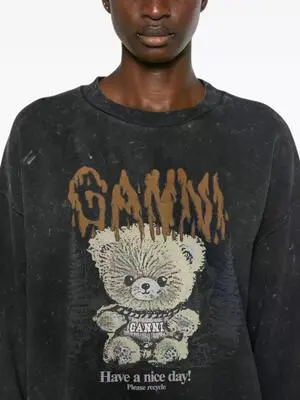 GANNI Graphic-print Sweatshirt