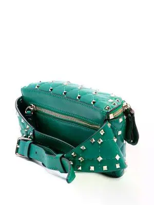 Valentino Garavani Nappa Rockstud Spike Belt Bag - Green