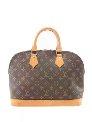 LOUIS VUITTON Monogram Alma Pm Handbag - Brown