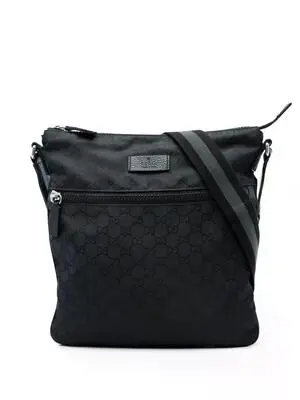 Gucci 2016-2026 Gg Nylon Web Crossbody Bag - Black