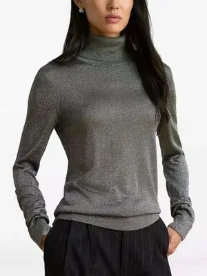Ralph Lauren Metallic-effect Roll-neck Sweater
