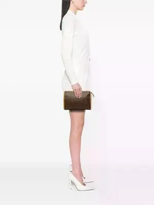 Celine Macadam Coated Canvas Clutch Bag