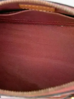 LOUIS VUITTON 2017 Monogram Vernis Alma Bb Satchel - Red