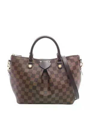 LOUIS VUITTON Damier Ebene Siena Pm Satchel - Brown