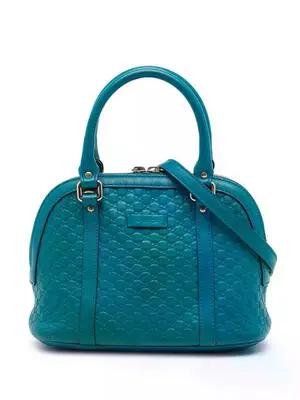 Gucci Micro Guccissima Dome Satchel - Blue