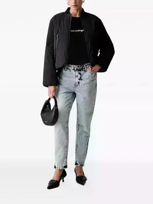 Armani Exchange Logo-embroidered Cotton T-shirt