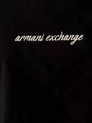 Armani Exchange Logo-embroidered Cotton T-shirt