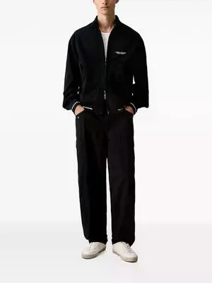 Armani Exchange Logo-print High-neck Jacket
