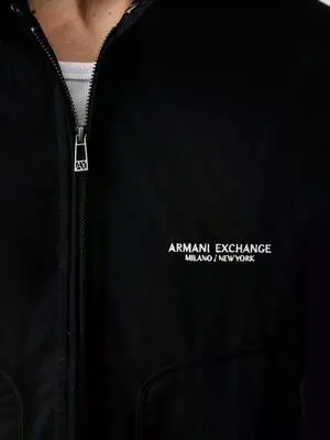 Armani Exchange Logo-print High-neck Jacket