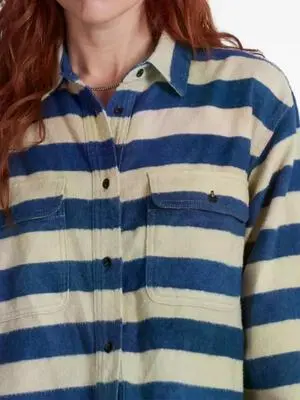 ASKK NY Horizontal-stripe Cropped Shirt