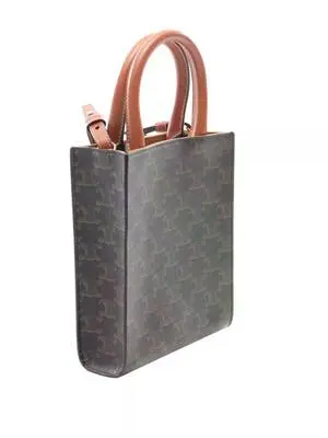 Celine Coated Canvas Vertical Cabas Satchel