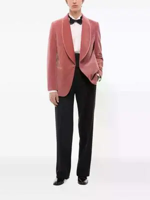 FURSAC Shawl-lapel Velvet Blazer
