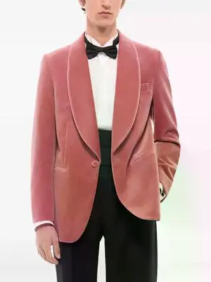 FURSAC Shawl-lapel Velvet Blazer