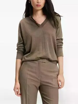 BOSS V-neck Pullover Sweater