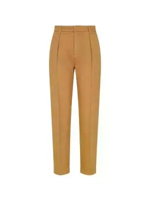 N°21 Pleated Straight-leg Trousers - Brown