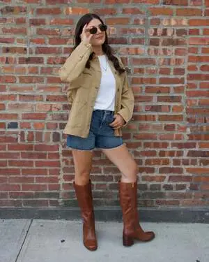 Vince Camuto Ammar Extra Wide Calf Knee High Boot - Brandy Leather