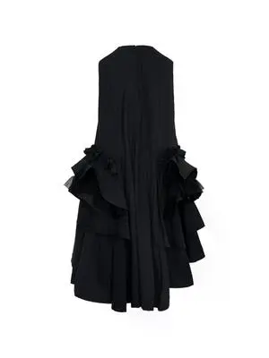Noir Kei Ninomiya Cascading Ruffled Sleeveless Midi Dress