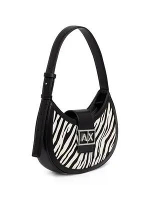 Armani Exchange Zebra-print Shoulder Bag