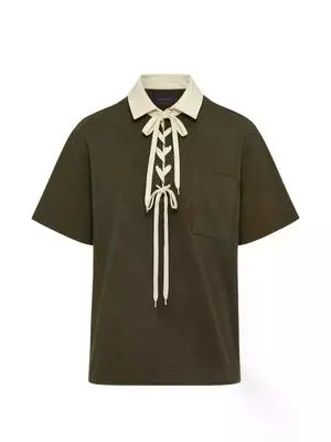 Simone Rocha Lace-up Rugby Polo Shirt