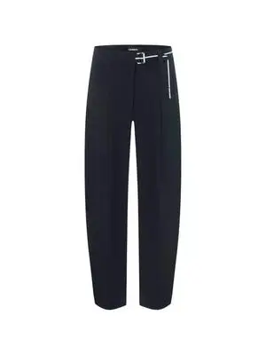 CAMBIO Elaine Belted Pleated Trousers - Blue