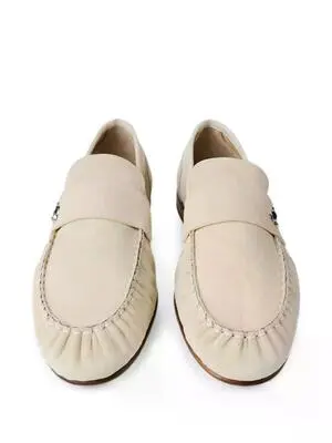 JIMMY CHOO Ellis Etched Velvet Suede Loafers