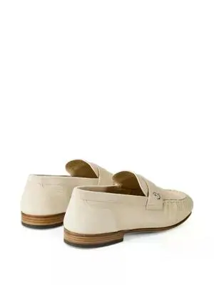 JIMMY CHOO Ellis Etched Velvet Suede Loafers