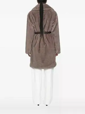 P.a.r.o.s.h Belted Faux-fur Coat