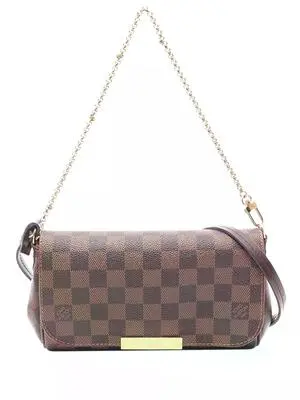 LOUIS VUITTON Damier Ebene Favorite Pm Satchel - Brown
