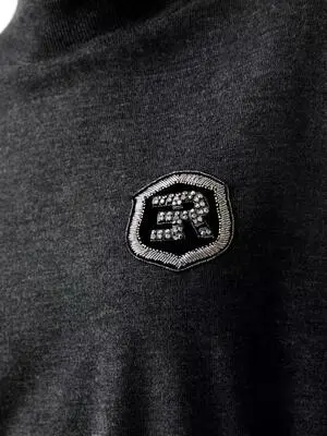 ERMANNO FIRENZE Logo-patch Roll-neck Sweater