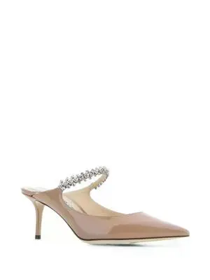 JIMMY CHOO Bing 65 Mules - Neutrals