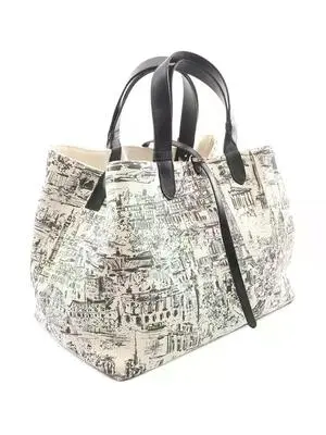 Dior Canvas Eiffel Tower Toujours Tote Bag