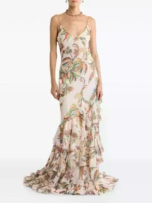 Etro Ruffled Paisley-print Maxi Dress