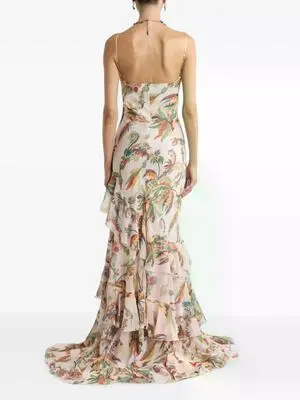 Etro Ruffled Paisley-print Maxi Dress