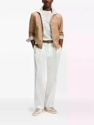 BOSS Textured Regular-fit T-shirt