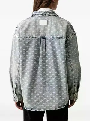 Armani Exchange Logo-print Denim Shirt