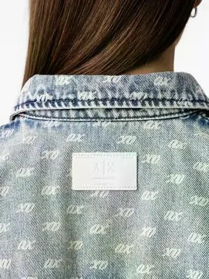 Armani Exchange Logo-print Denim Shirt