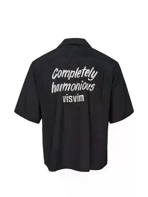 Visvim Logo-print Short-sleeve Shirt - Black