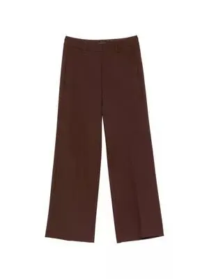 LUISA CERANO Pleated Wide-leg Trousers