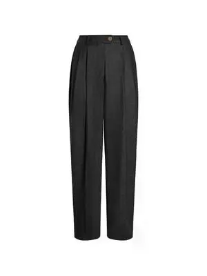 Dolce & Gabbana Wool Flannel Pleated Trousers