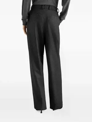 Dolce & Gabbana Wool Flannel Pleated Trousers
