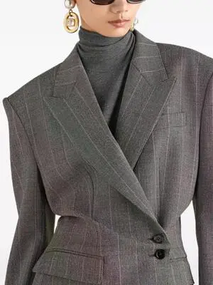 Dolce & Gabbana Double-breasted Pinstripe Wool Jacket