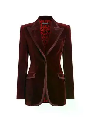 Dolce & Gabbana Turlington Single-breasted Velvet Jacket