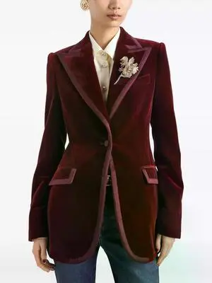 Dolce & Gabbana Turlington Single-breasted Velvet Jacket